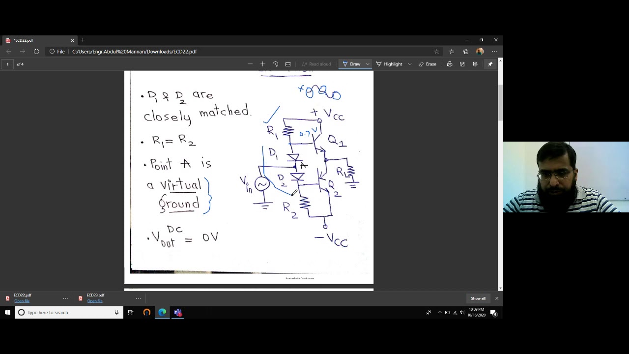 ECD22 | Class AB Push Pull Amplifier | Crossover distortion | Dual ...