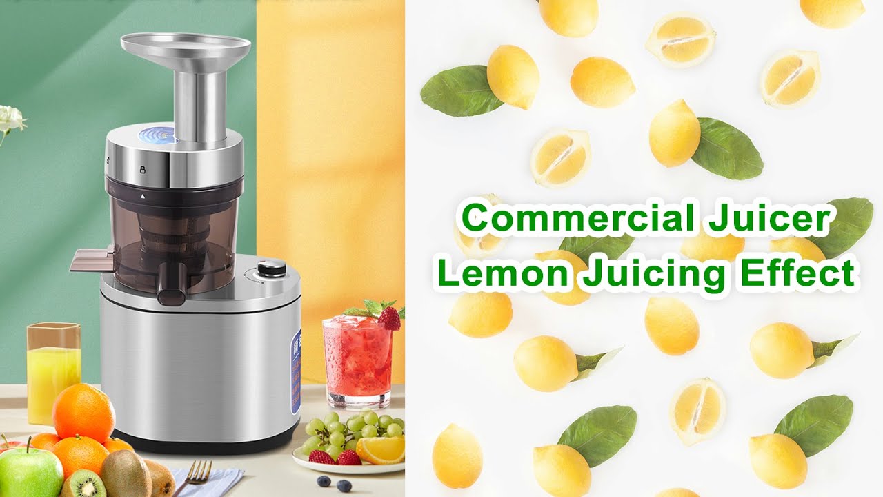 Commercial Cold Press Juicer | Use Commercial Juicer to Make Lemon ...