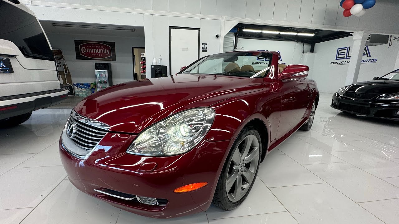 2010 Lexus SC430 RED MICA Walk Around @ExoticLuxuryAutos - YouTube
