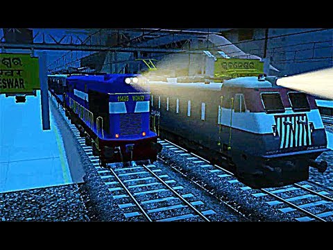 Indian Train Simulator - WAG-7 Tiger Face Humsafar Express ...