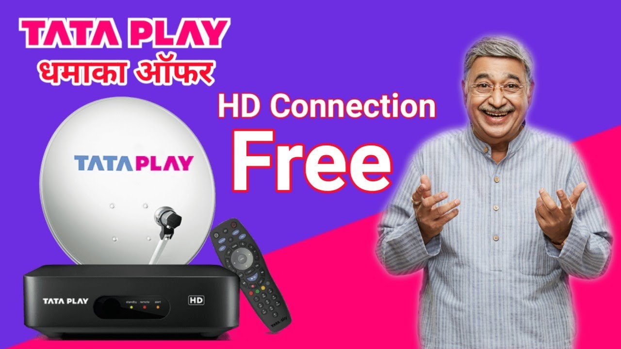 Dhamaka Offer Tata Play HD Connection Free | Tata Play HD Set-top Box ...