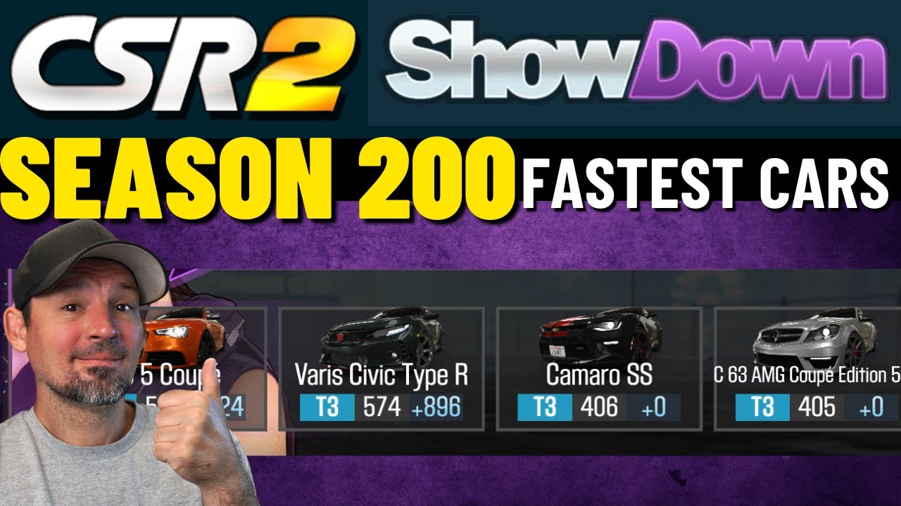 CSR2 Elite Showdown Season 200 Fastest T3 Cars - YouTube