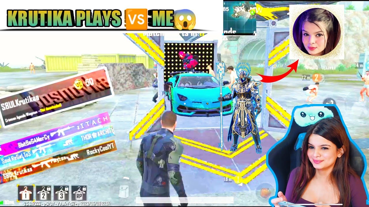 My Teammate Killed @Krutika_Plays 🔥🔥 || Krutika Gaming In My Match ...