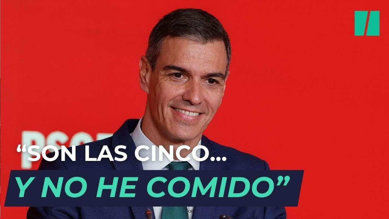 El MOMENTO más comentado de la COMPARECENCIA de SÁNCHEZ: "Son las cinco ...