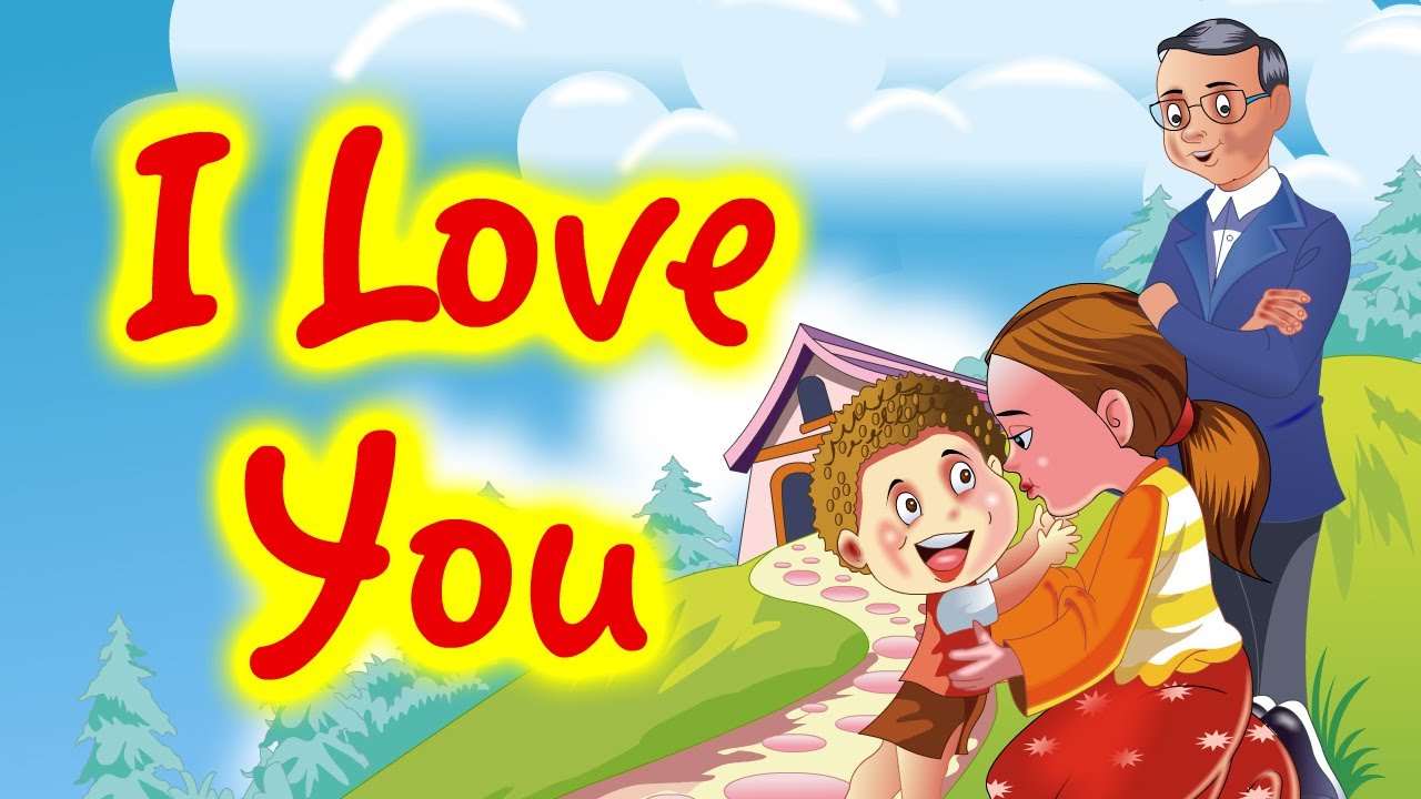 I love you songs for preschoolers | English Nursery Rhyme with Lyrics ...