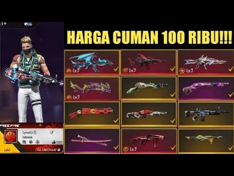 JUAL AKUN FF SG MATA ELANG || HARGA CUMAN 100k!! spek CS!! - YouTube