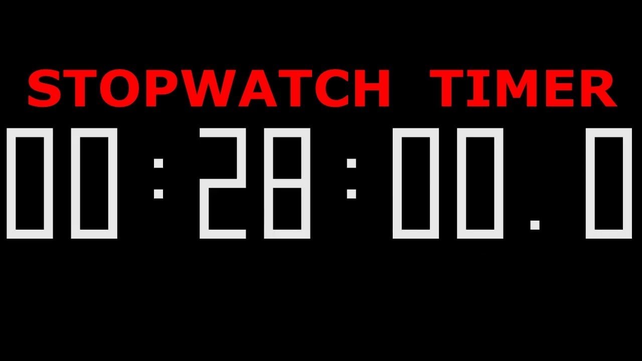 rd #046 Stopwatch digital timer 28 minutes counter 720p - YouTube
