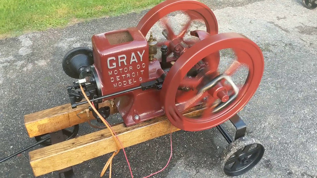 1 3/4 model G Gray hit miss - YouTube