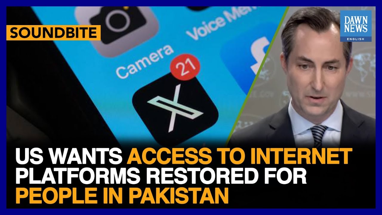 US Wants Access To Internet Platforms Restored For People In Pakistan ...