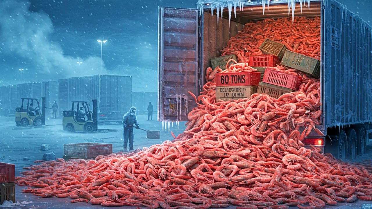 How 60 Tons Of FROZEN SHRIMPS Are Flown From Ecuador To Dubai — WITHOUT ...