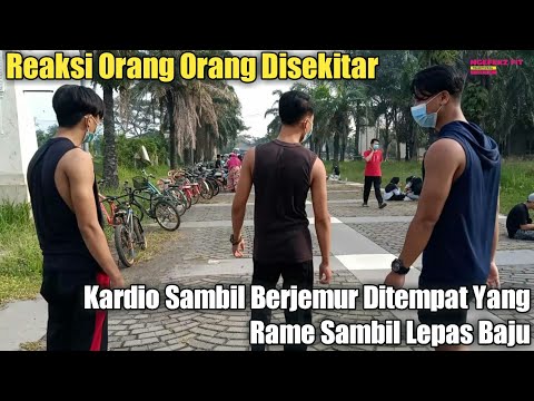 Lihat Reaksi Orang Orang Disekitar Pas Buka Baju #NGEFEKZ FIT Jalan - jalan