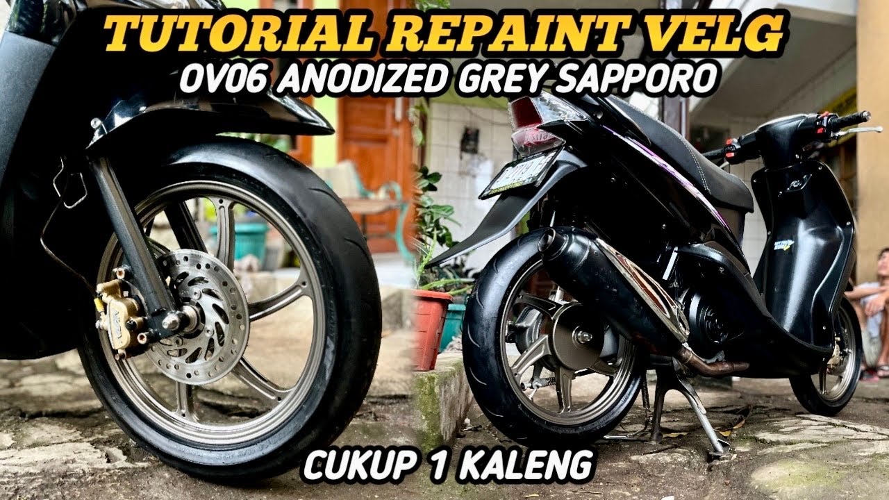 CARA REPAINT VELG MENGGUNAKAN OV06 ANODIZED GREY SAPPORO ULTIMATE ...