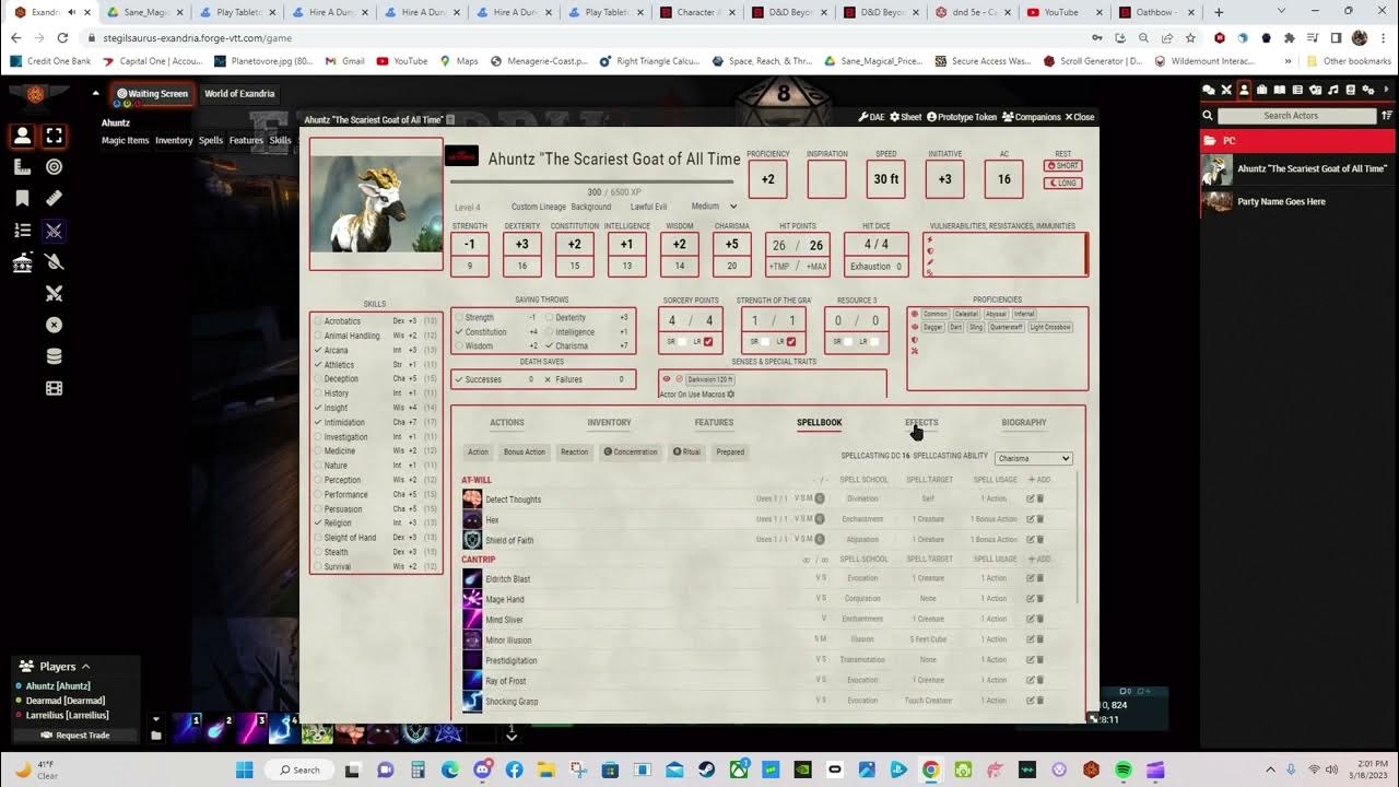 Turning Your Foundry Character Sheet Into A Dndbeyond Style Sheet Youtube