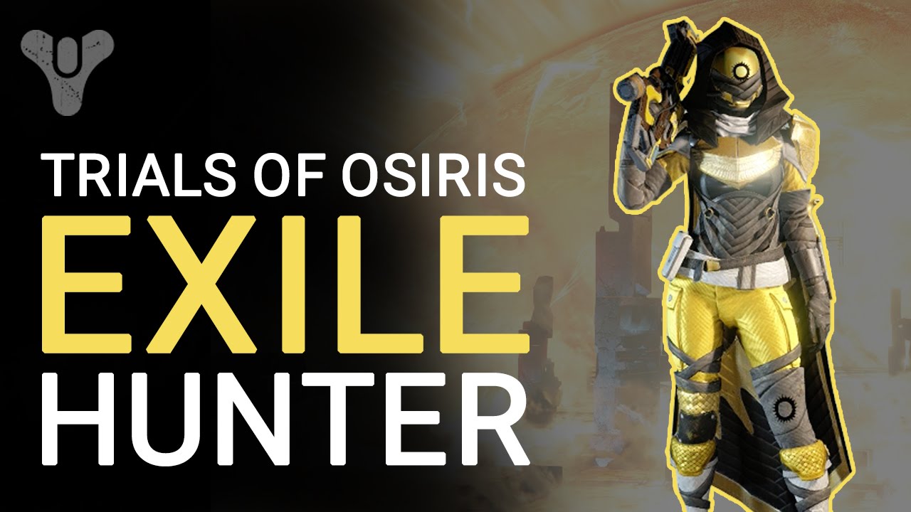 Destiny: Trials of Osiris Full Exile Hunter Gear & Armour - YouTube