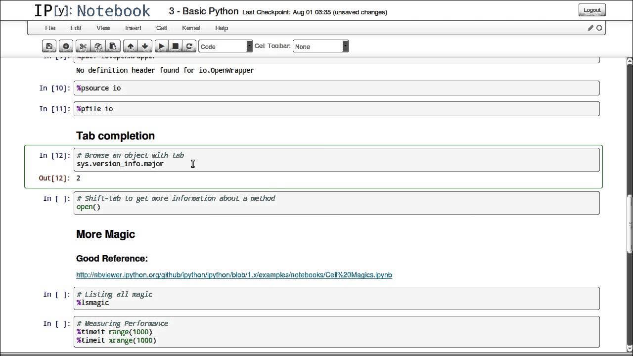 3. Basic Python - IPython Tutorial (RAW) - YouTube