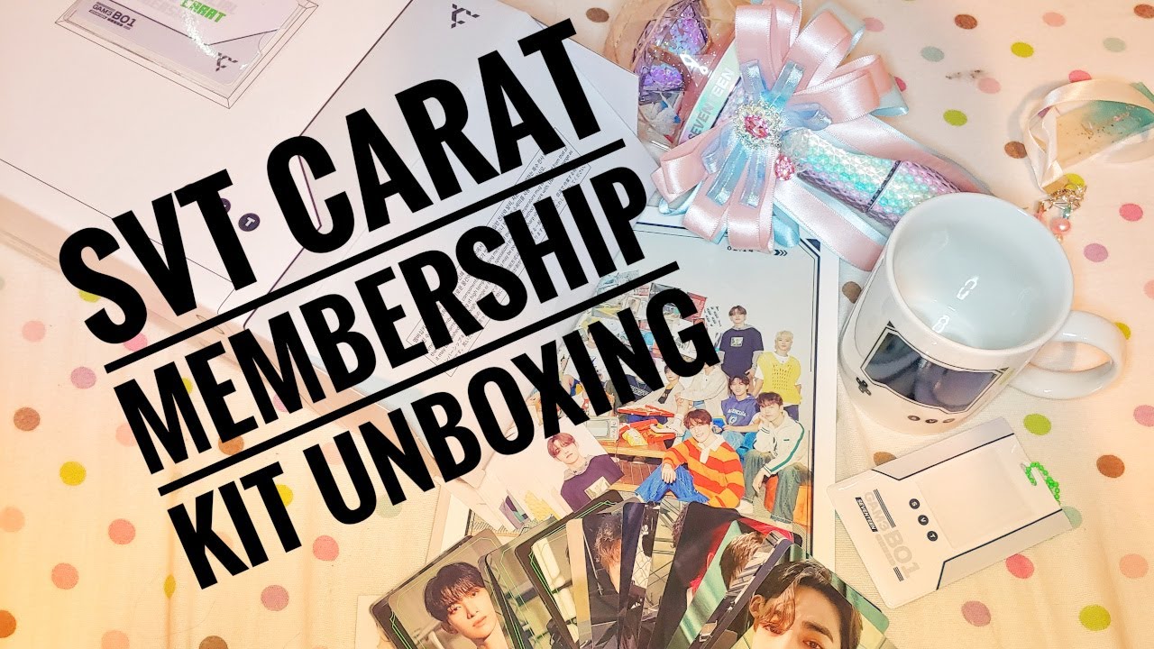 seventeen's carat membership kit unboxing - YouTube