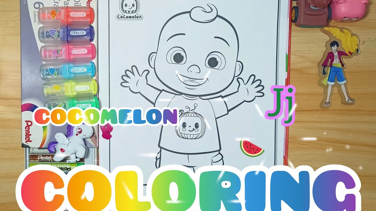 COLORING | Cocomelon - Jj ( coloring book ) - YouTube