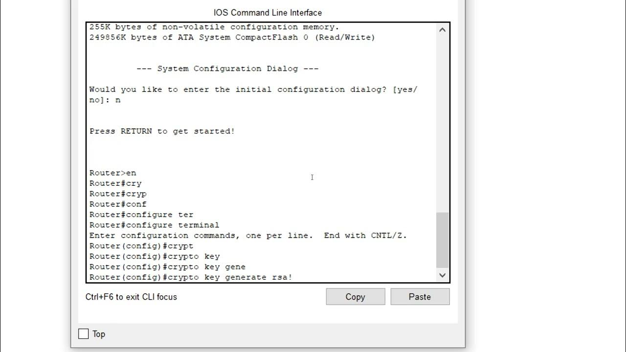 Networks Lab05 - Cisco's IOS - Configuring a Router - YouTube