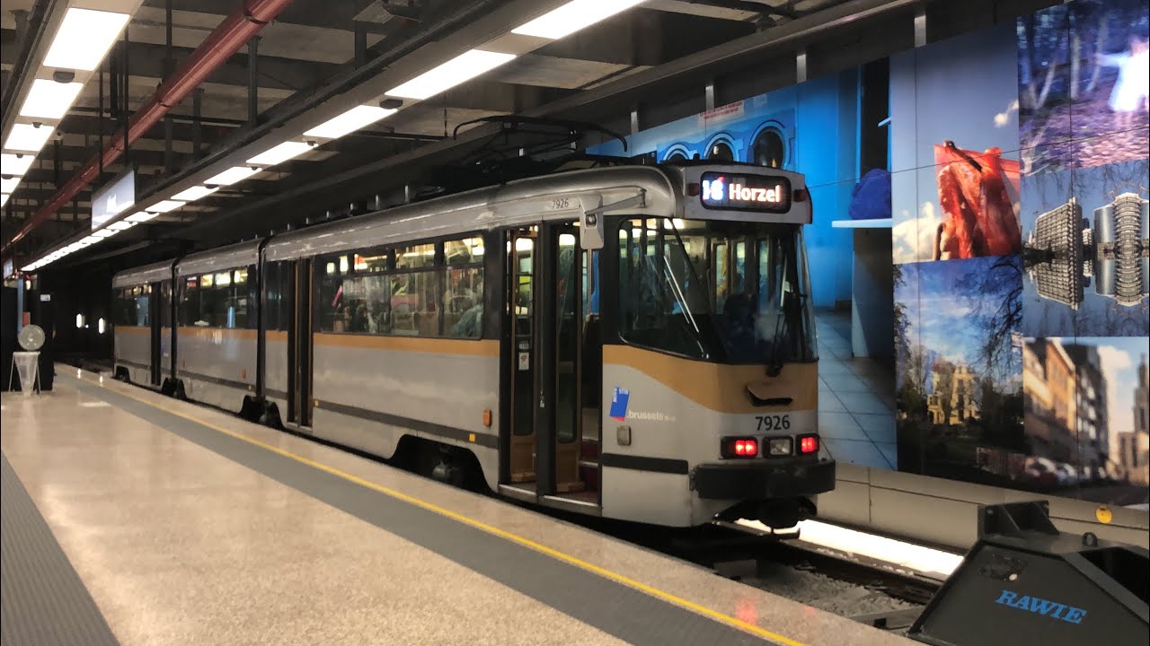 STIB/MIVB -🚊- The « new » tramway line 18 - YouTube