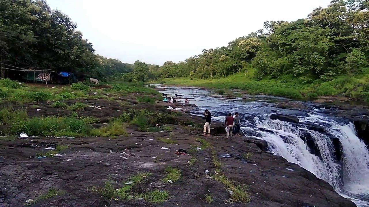 Devghat first waterfall top view - YouTube