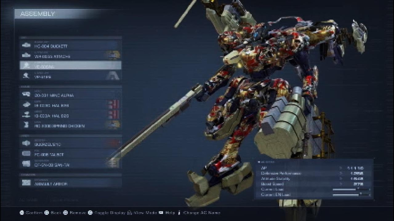Build Optimizing Stun Needle Launcher - Sistine Phalanx - Armored Core ...