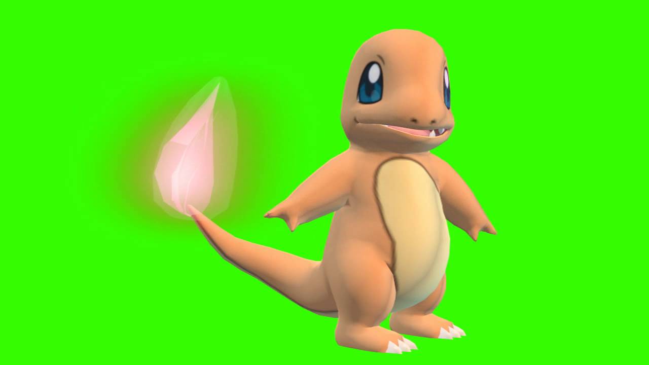 Charmander animated left (pokemon) chroma - YouTube