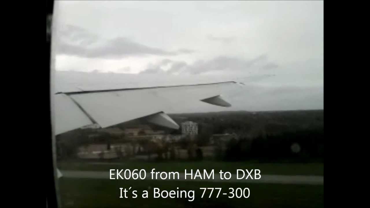Emirates Flight EK 60 from Hamburg to Dubai - YouTube