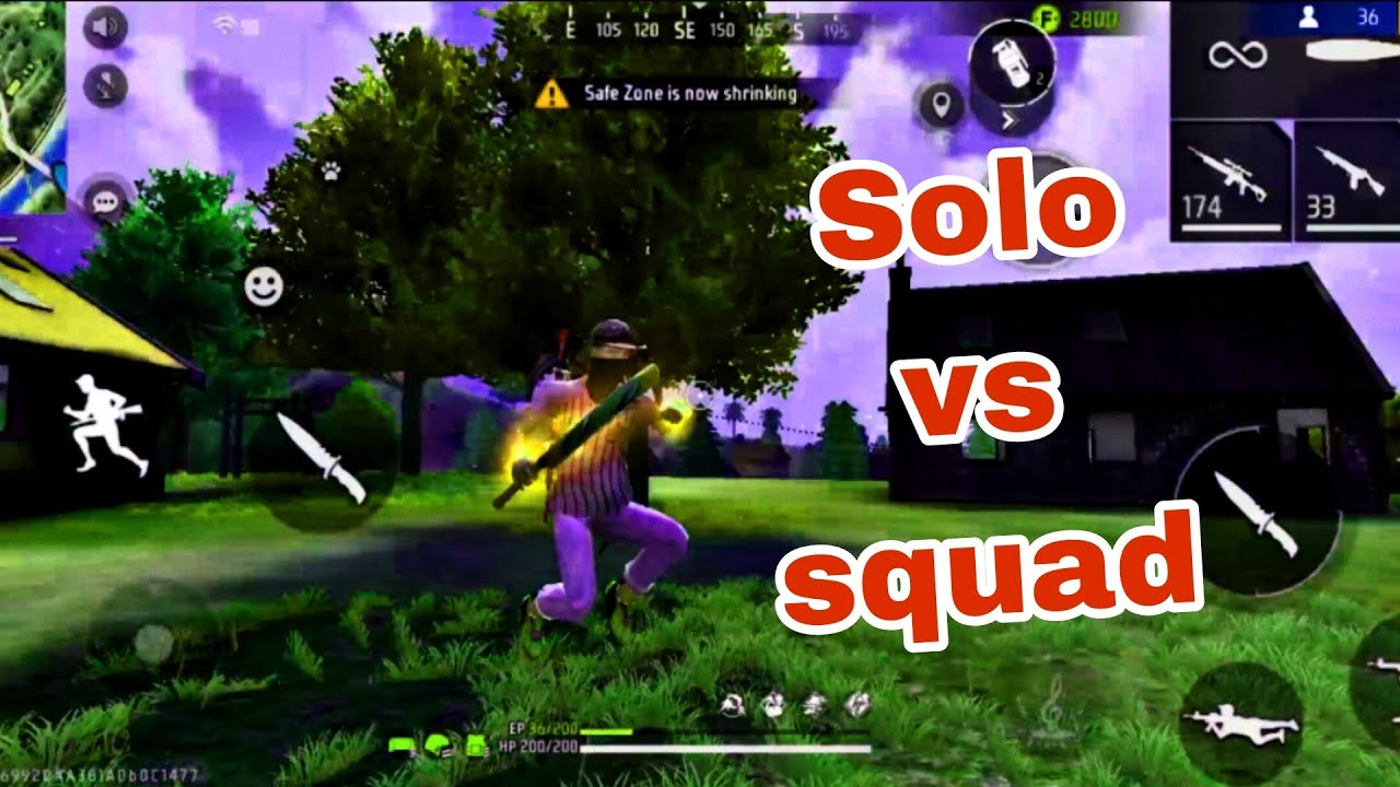 Solo vs squad gameplay free fire 🔥- Garena free fire - mobile gameplay ...