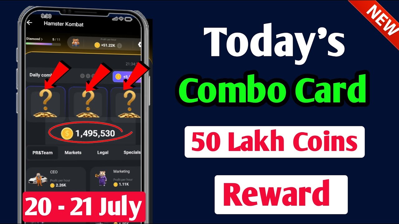 21 july new combo today hamster kombat | 20 - 21 july new combo card ...