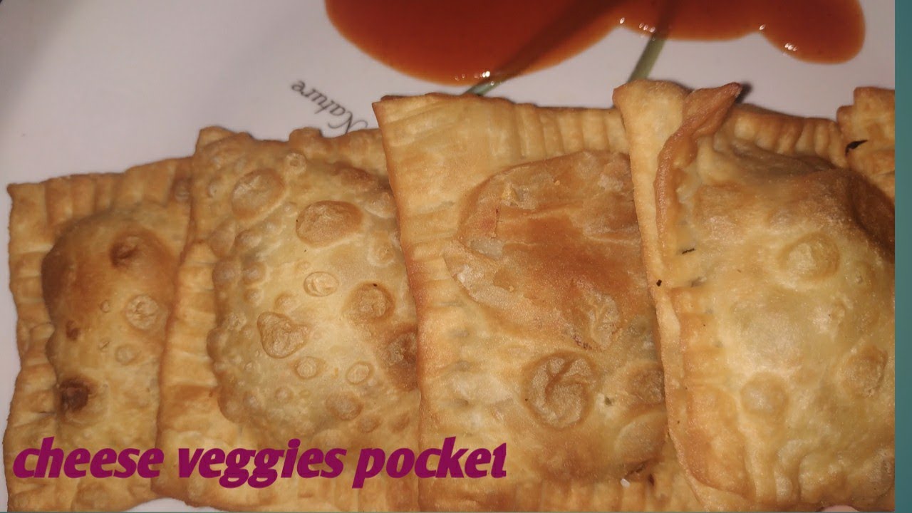 Cheese veggies pocket - YouTube