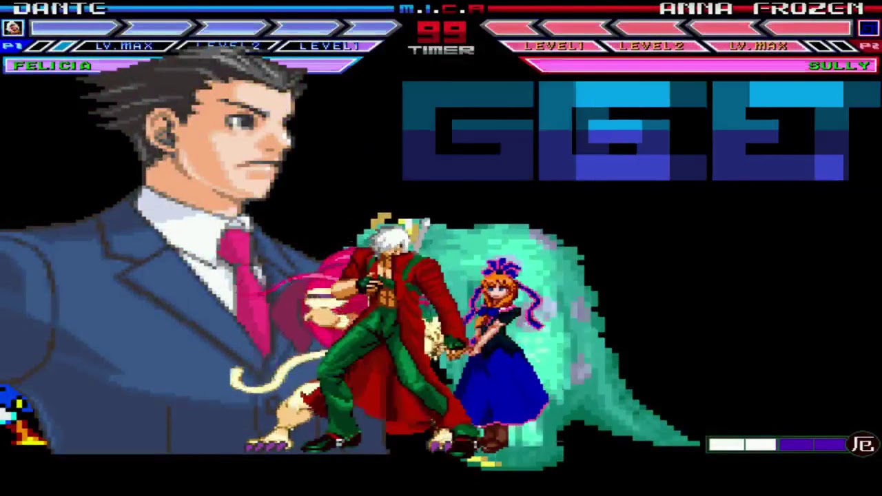 Mugen battle team Capcom vs team Disney - YouTube