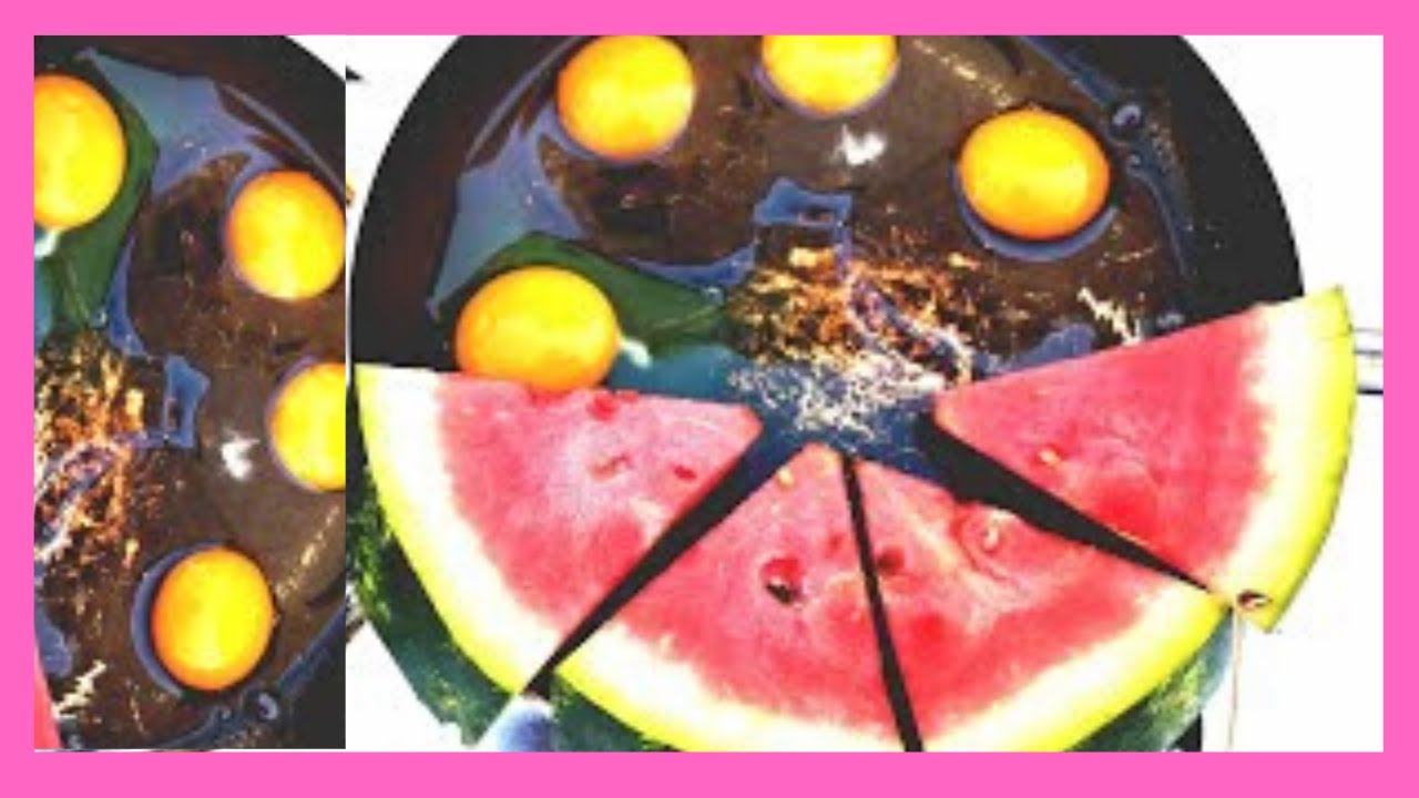 HOW TO FRY EGG WITH WATERMELON | DELICIOUS COOKING SKILL - YouTube