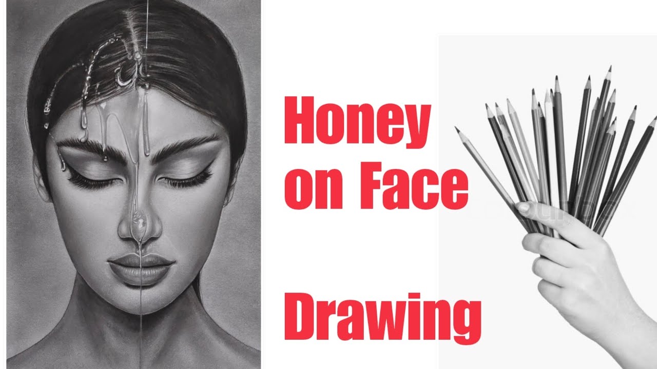 Honey girl || Honey On The Face Drawing - YouTube
