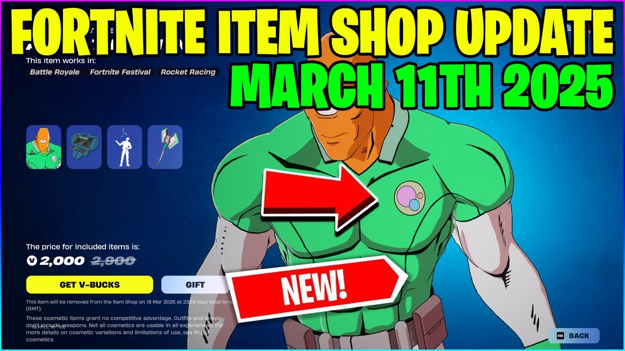 *NEW* ALLEN THE ALIEN SKIN! Fortnite Item Shop [March 11th, 2025 ...