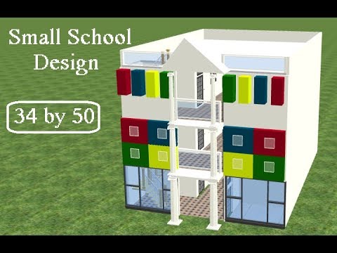 34 by 50 Small school design for children, small college design for ...