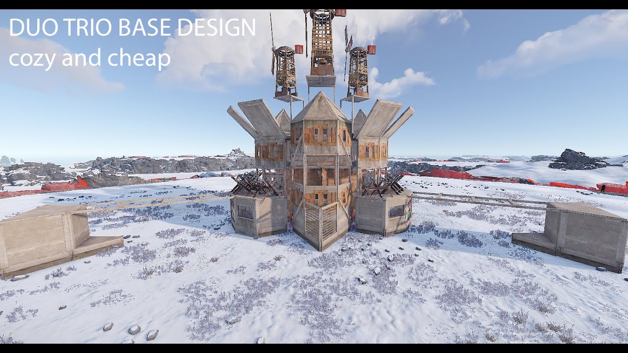 COZY AND CHEAP DUO TRIO BASE DESIGN RUST, РАСТ ДУО ТРИО ДОМ ОЧЕНЬ ...