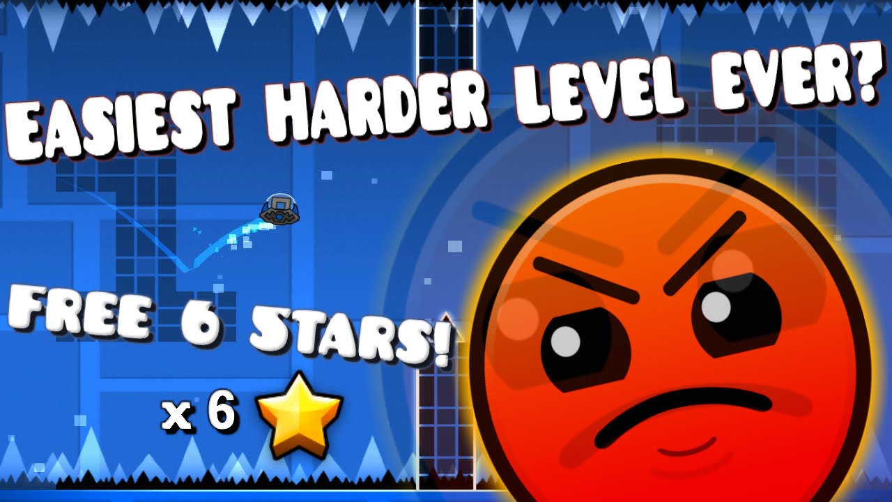 EASIEST HARDER LEVEL EVER??! Geometry Dash Free stars #2 - YouTube