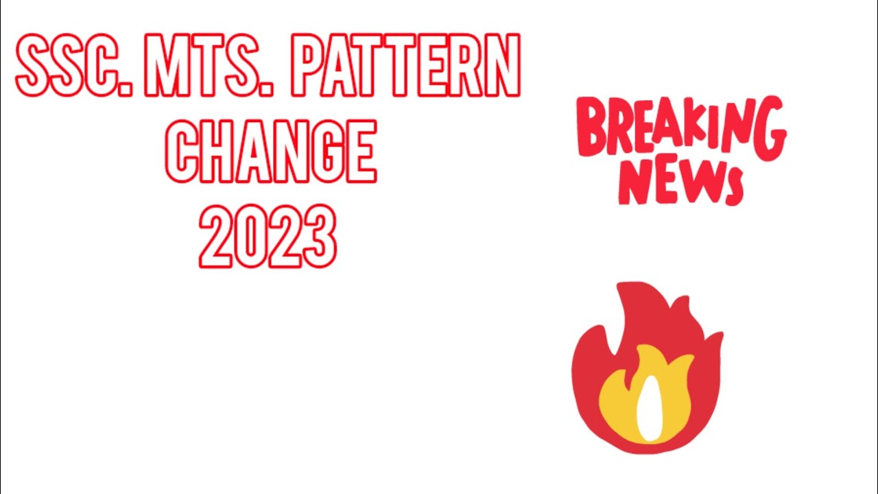 Ssc mts pattern change 2023 #sscchsl #ssccgl #upsc #ssc_mts #ssc_exam ...
