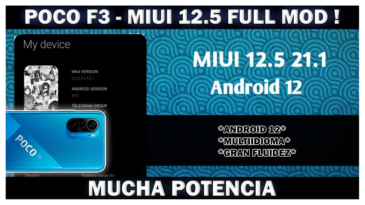 Poco F3 - MIUI 12.5 REGRESO ! LIMPIA Y CON FUNCIONES NUEVAS ! GENIAL ...
