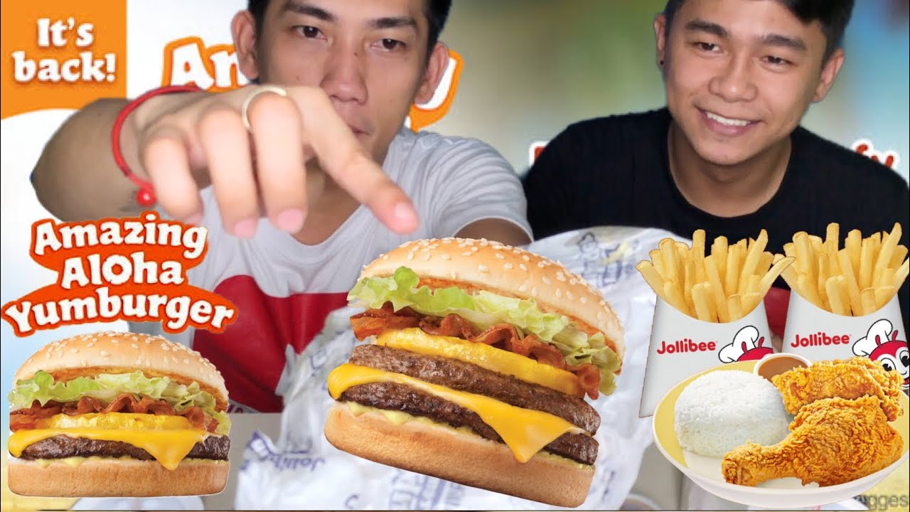 I'TS BACK AMAZING ALOHA YUMBURGER NG JOLLIBEE (FIRST TIME TITIKMAN TO ...