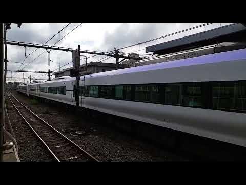[ジョイント音・電笛あり]E353 S112 S211 特急かいじ3号甲府行・富士回遊3号河口湖行として電笛を鳴らして中野を通過するシーン - YouTube
