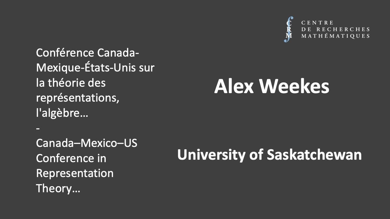 Alex Weekes: Embeddings of Kac-Moody affine Grassmannian slices. - YouTube