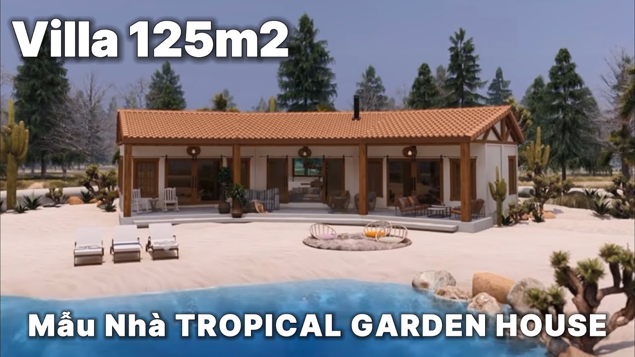 TROPICAL GARDEN HOUSE Model (Design & Construction) - YouTube