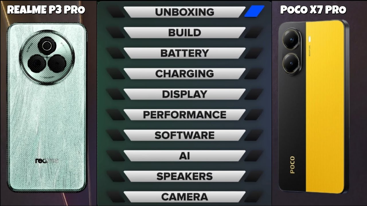 Realme P3 Pro VS POCO X7 Pro | Detailed Unboxing and Review | Best ...