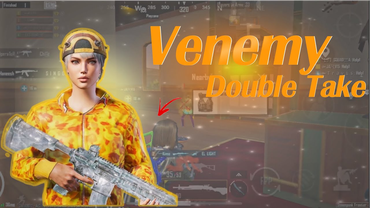 Venemy-Double take⚡️| 5 Finger + Gyroscope| Bgmi Montage| #bgmi # ...