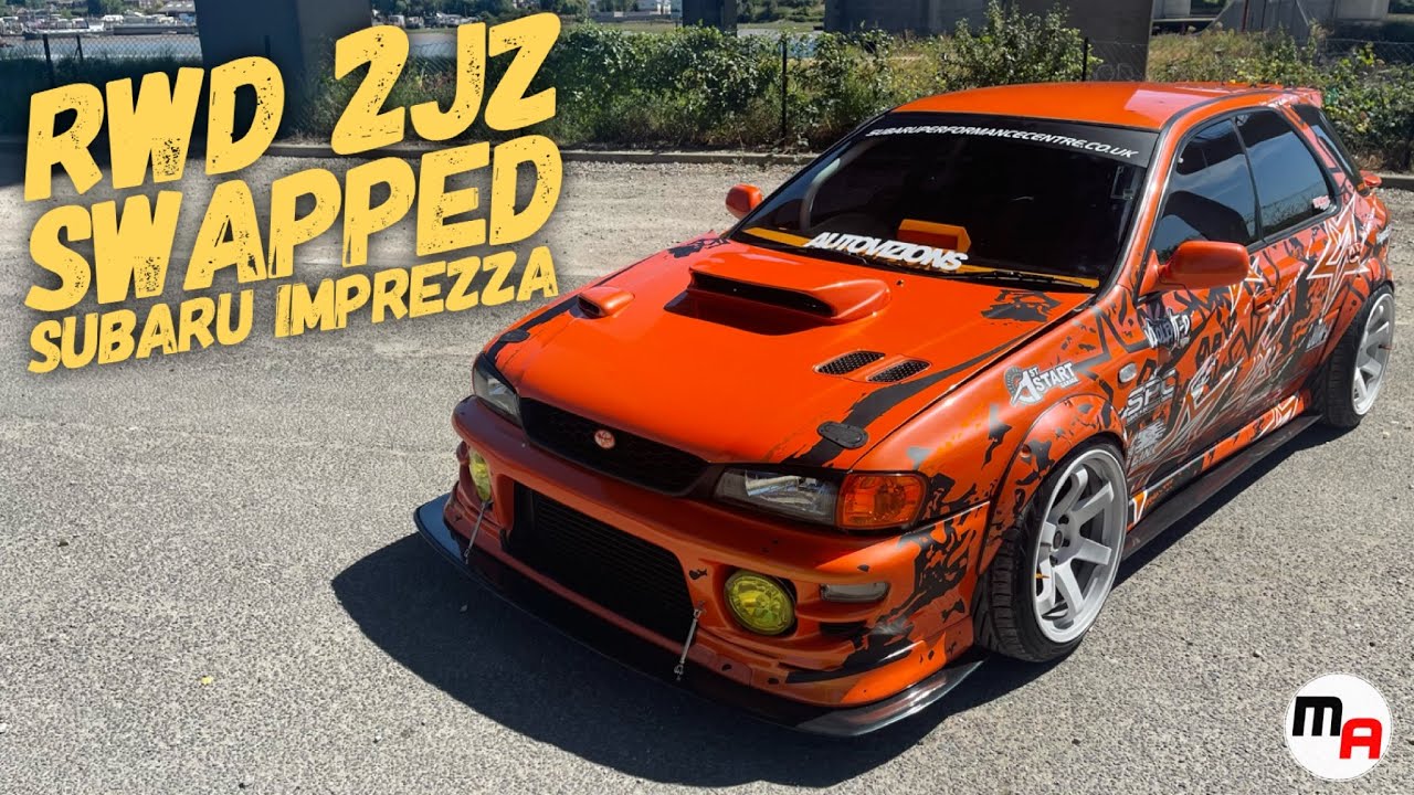 CRAZY 600BHP 2JZ SWAPPED RWD SUBARU IMPREZZA - PULLED OVER BY THE ...