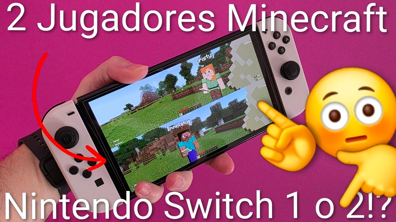 🎮👥 Como JUGAR 2 JUGADORES en MINECRAFT en NINTENDO SWITCH 1 y NINTENDO SWITCH 2 - YouTube