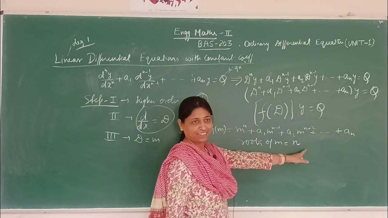 C.F(Complementary Function) of ODE(Higher Order) Concept L3 - YouTube