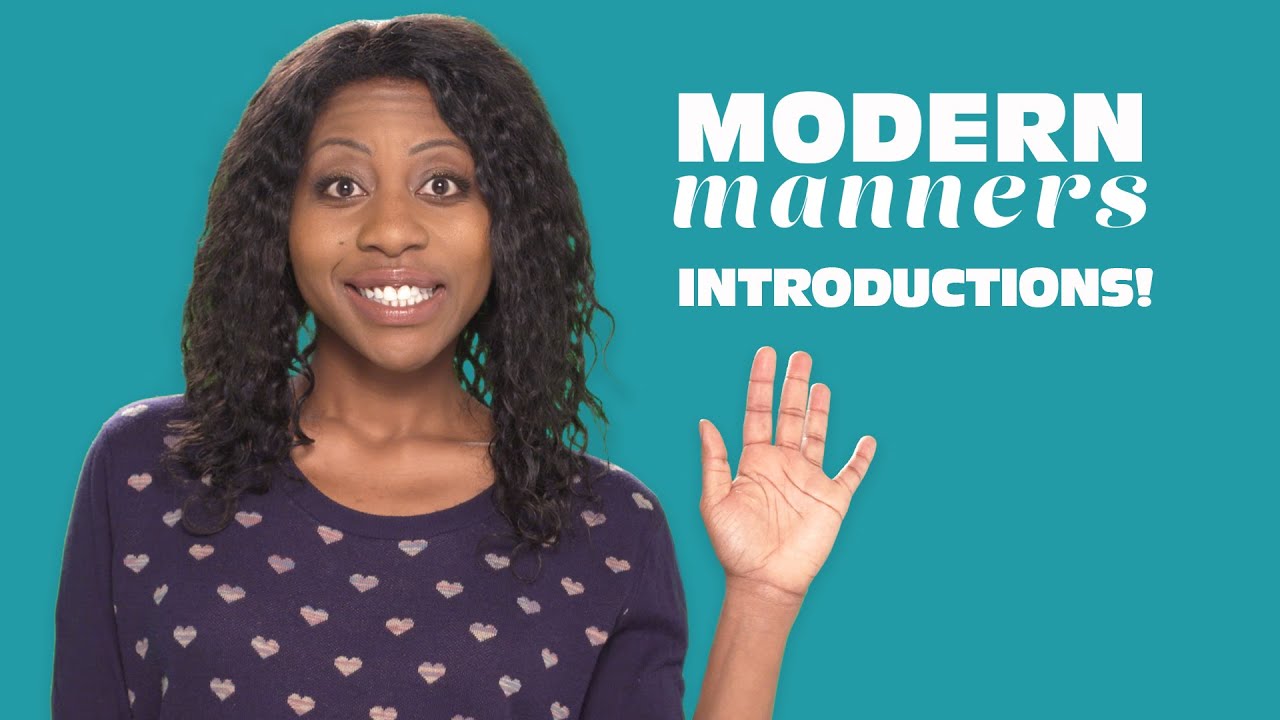 How to Introduce Yourself! (Modern Manners w/ Amy Aniobi) - YouTube