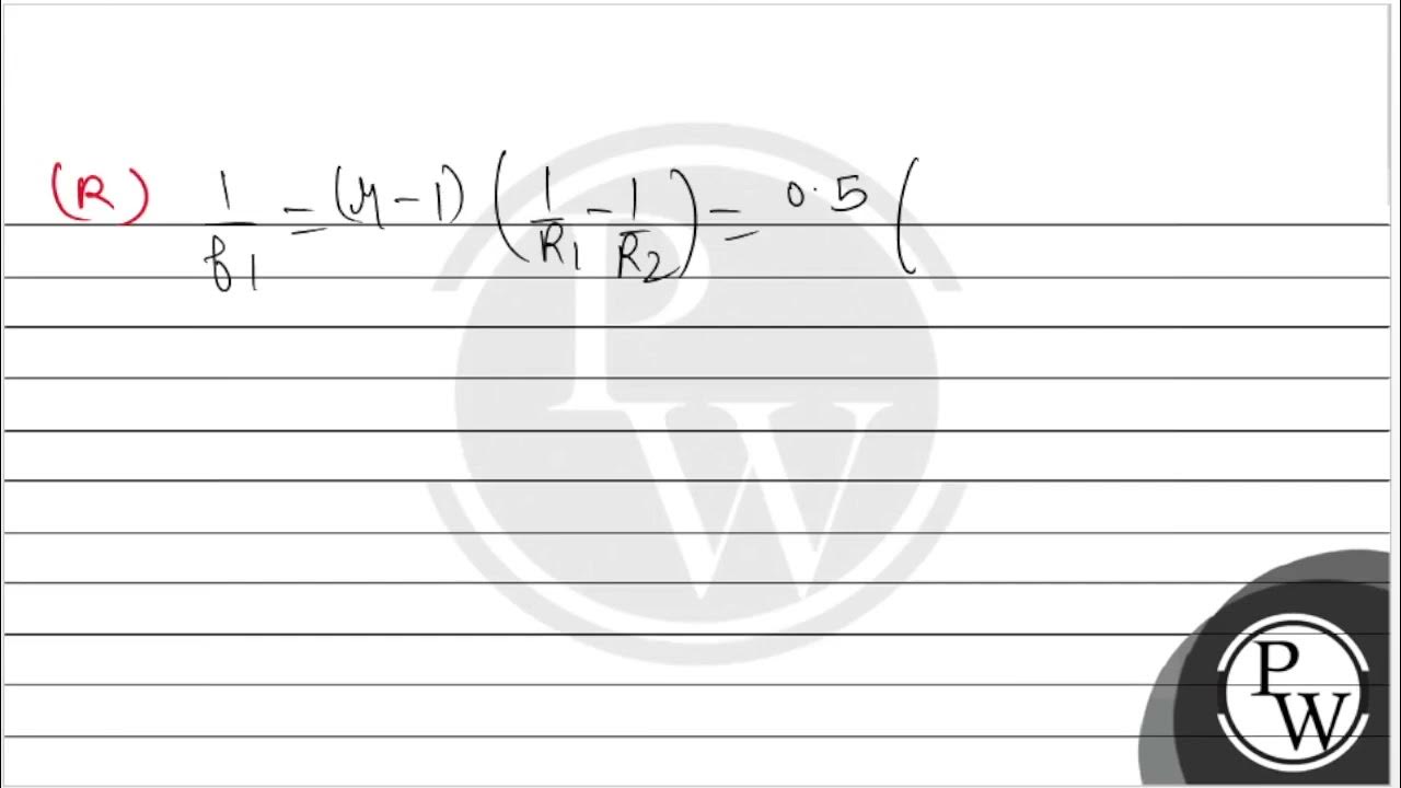 Four combinations of two thin lenses are given in Column-I. The radius of curvature of all curve ...